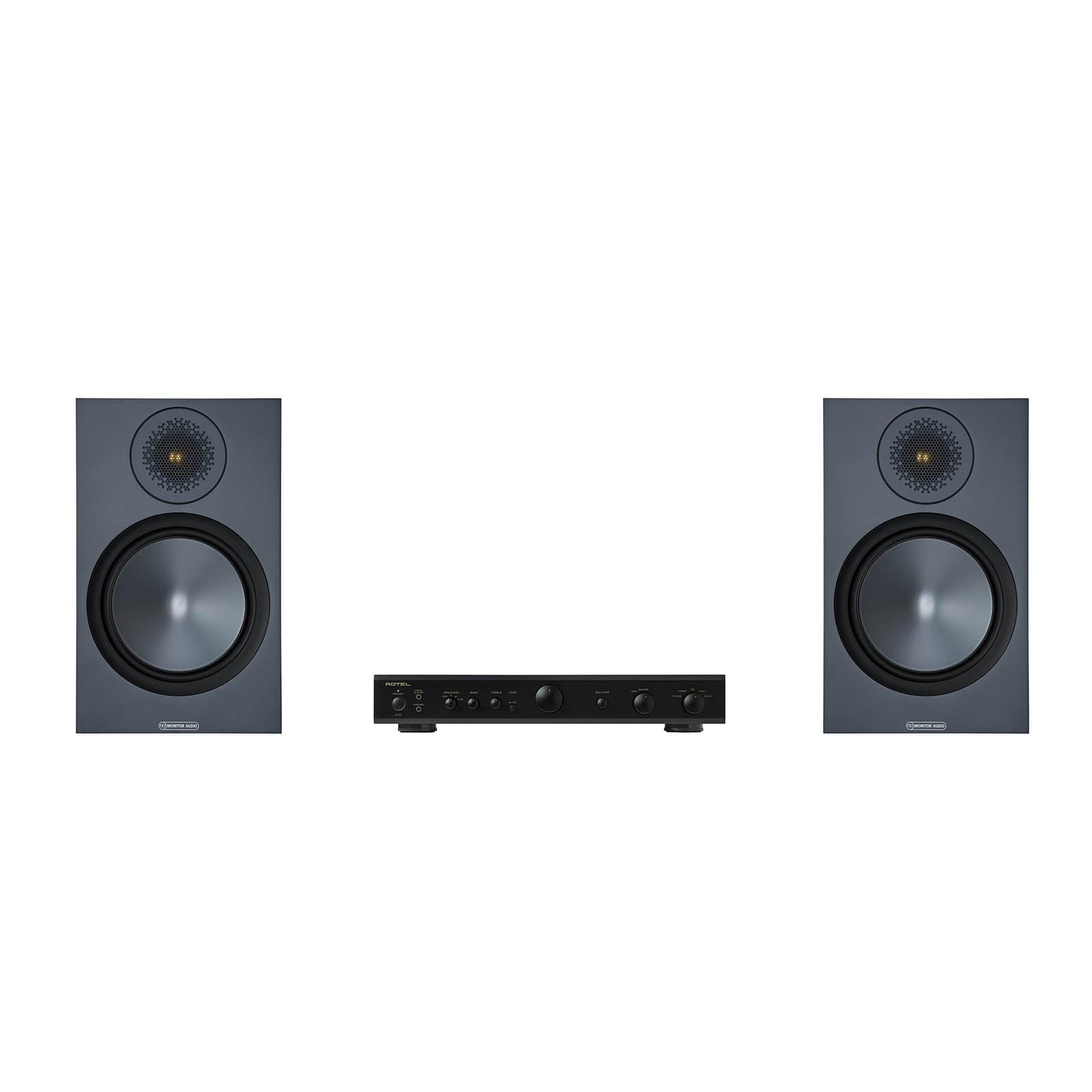 Monitor Audio Bronze 100 Speakers and Rotel Amplifier Package | CHT ...